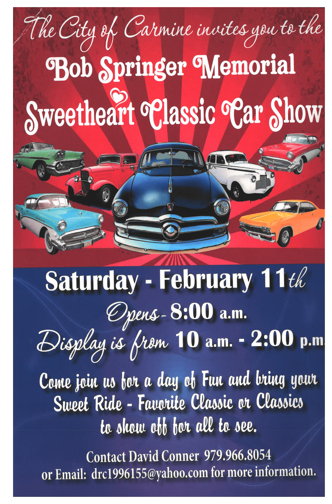 Carmine Car Show: Remembering Bob Springer | Martin Luther Lutheran Church